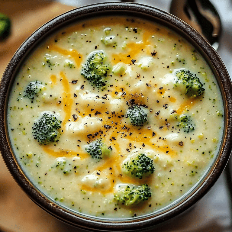Creamy Broccoli Cheese Soup Recipe