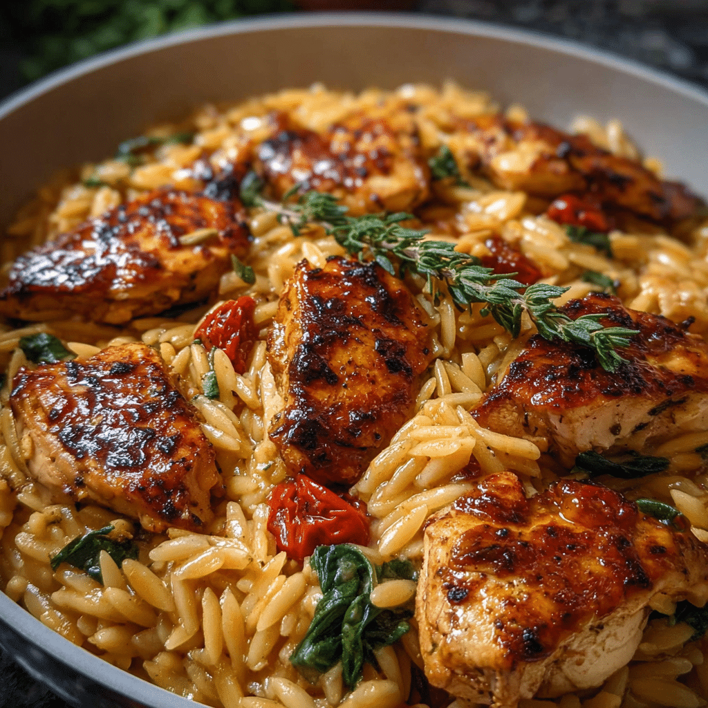 One Pan Marry Me Chicken Orzo